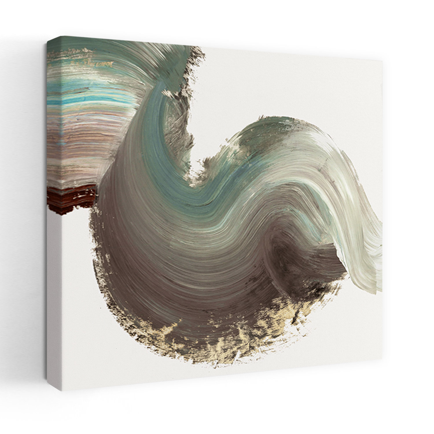 Latitude Run® Whispered Arcs II Abstract Contemporary Art | Wayfair