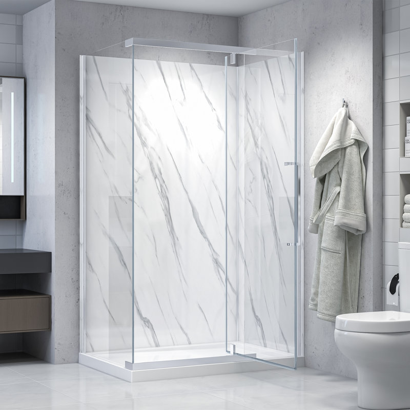 DREAMWERKS Vienna 48'' W 78.6'' H Semi-Frameless Rectangle Reversible ...