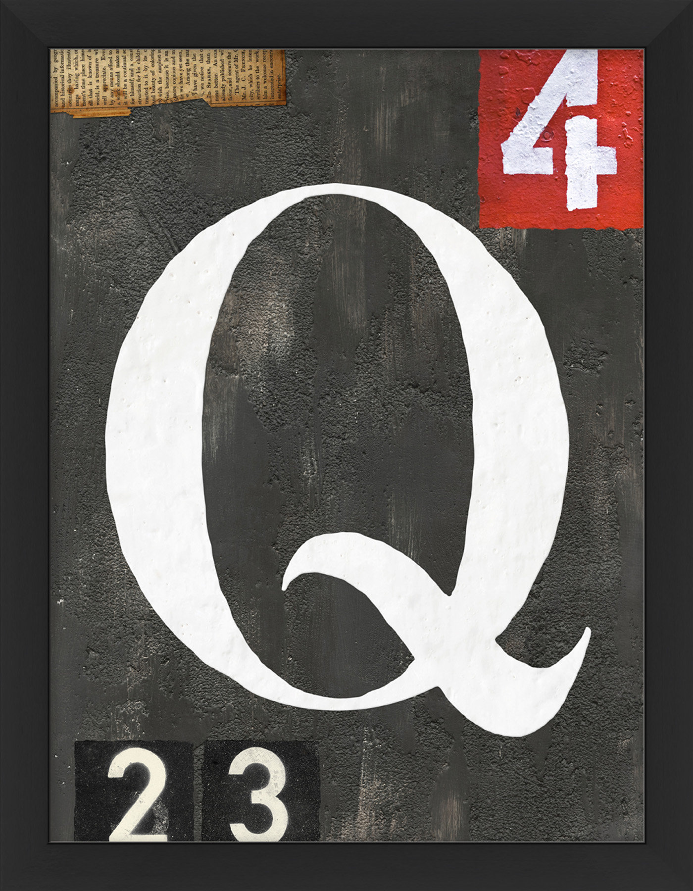 Wendover Art Group Alphabet "Q" - Picture Frame Textual Art on Paper ...