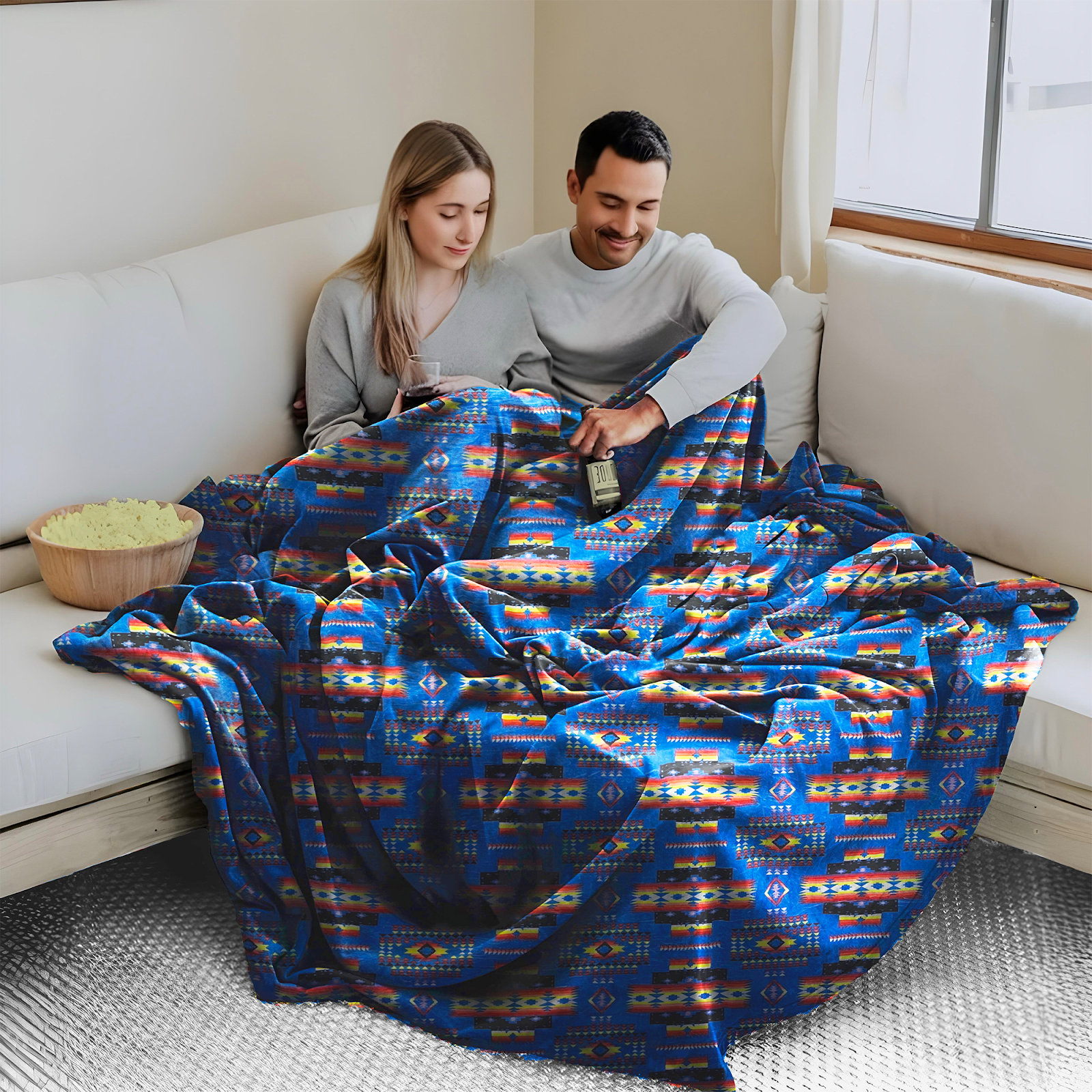 WW Sheets Luxuriously Cozy, Super Warm & Soft Aztec Bed Blanket ...