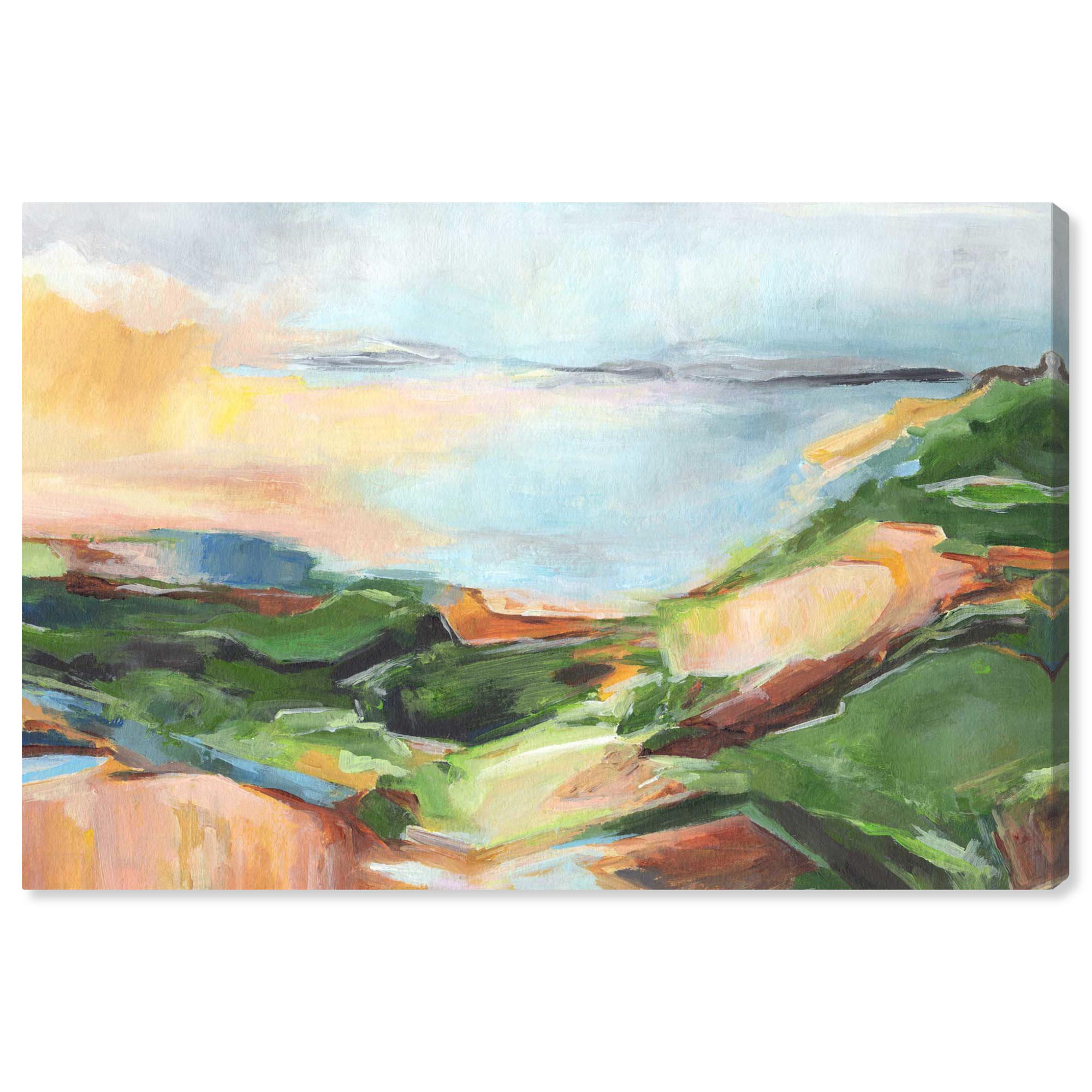 Art Remedy Abstract Landscape Canvas by Art Remedy | Wayfair