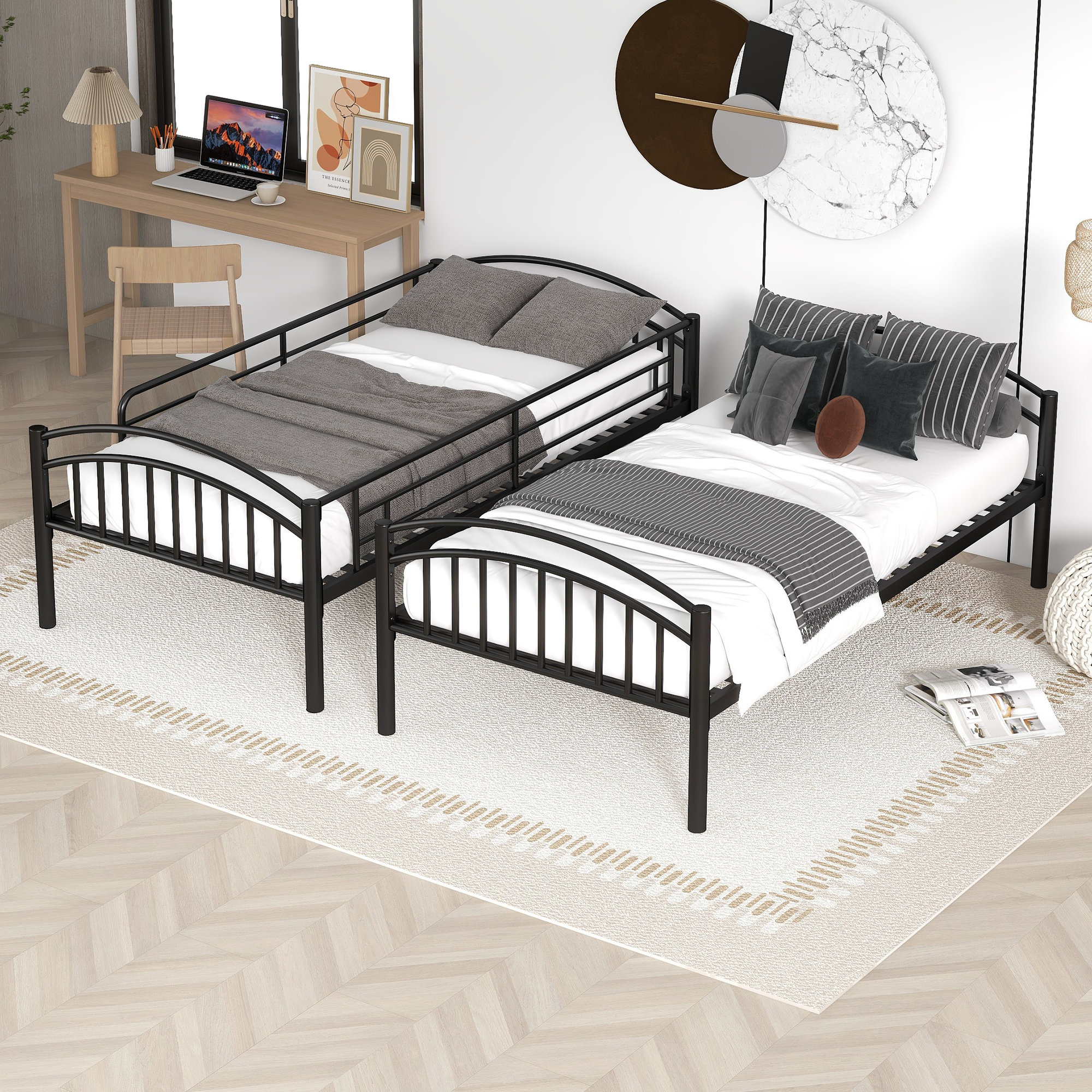 Isabelle & Max™ Judesa Twin over Twin Standard Bunk Bed by Isabelle & Max | Wayfair