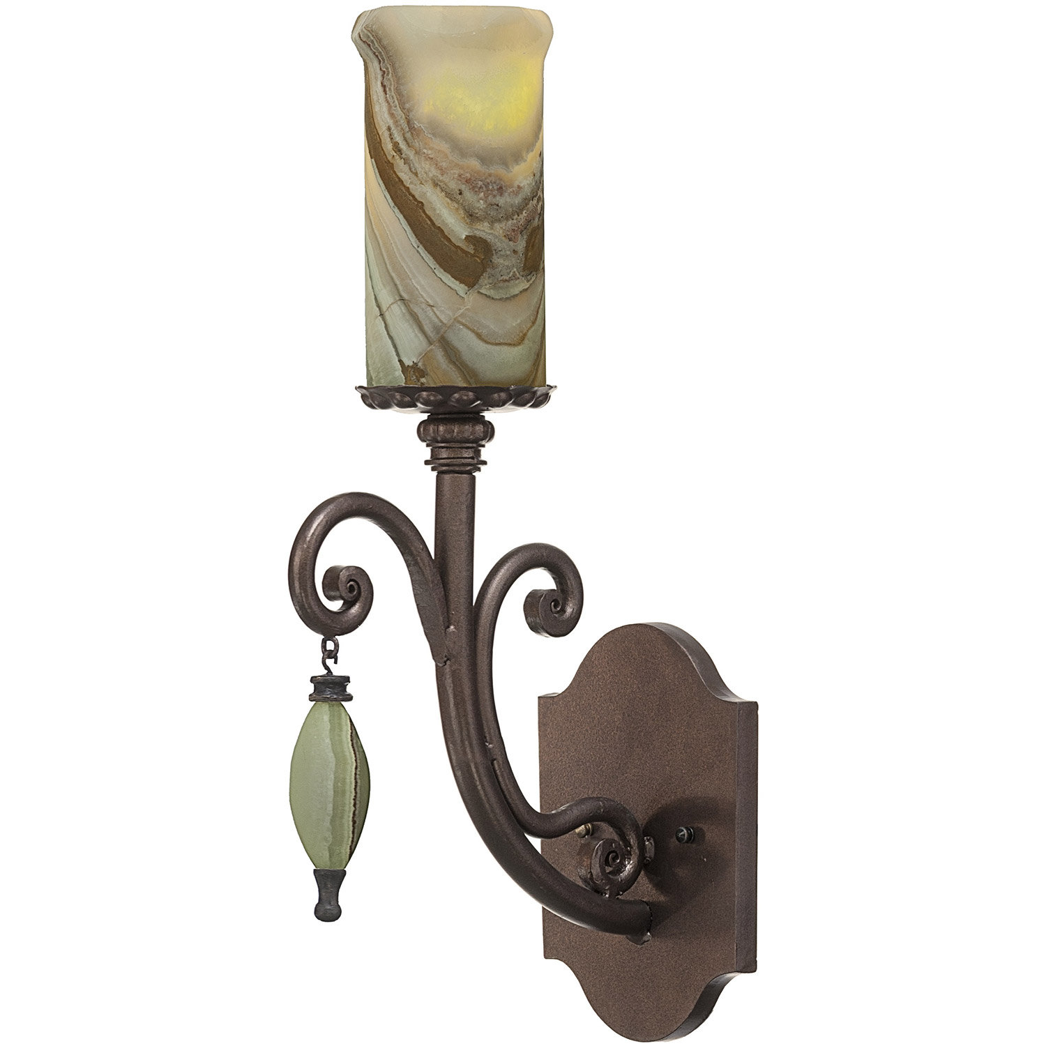 Ashore Lighting Colorado Sconce + Onyx Covers | Perigold