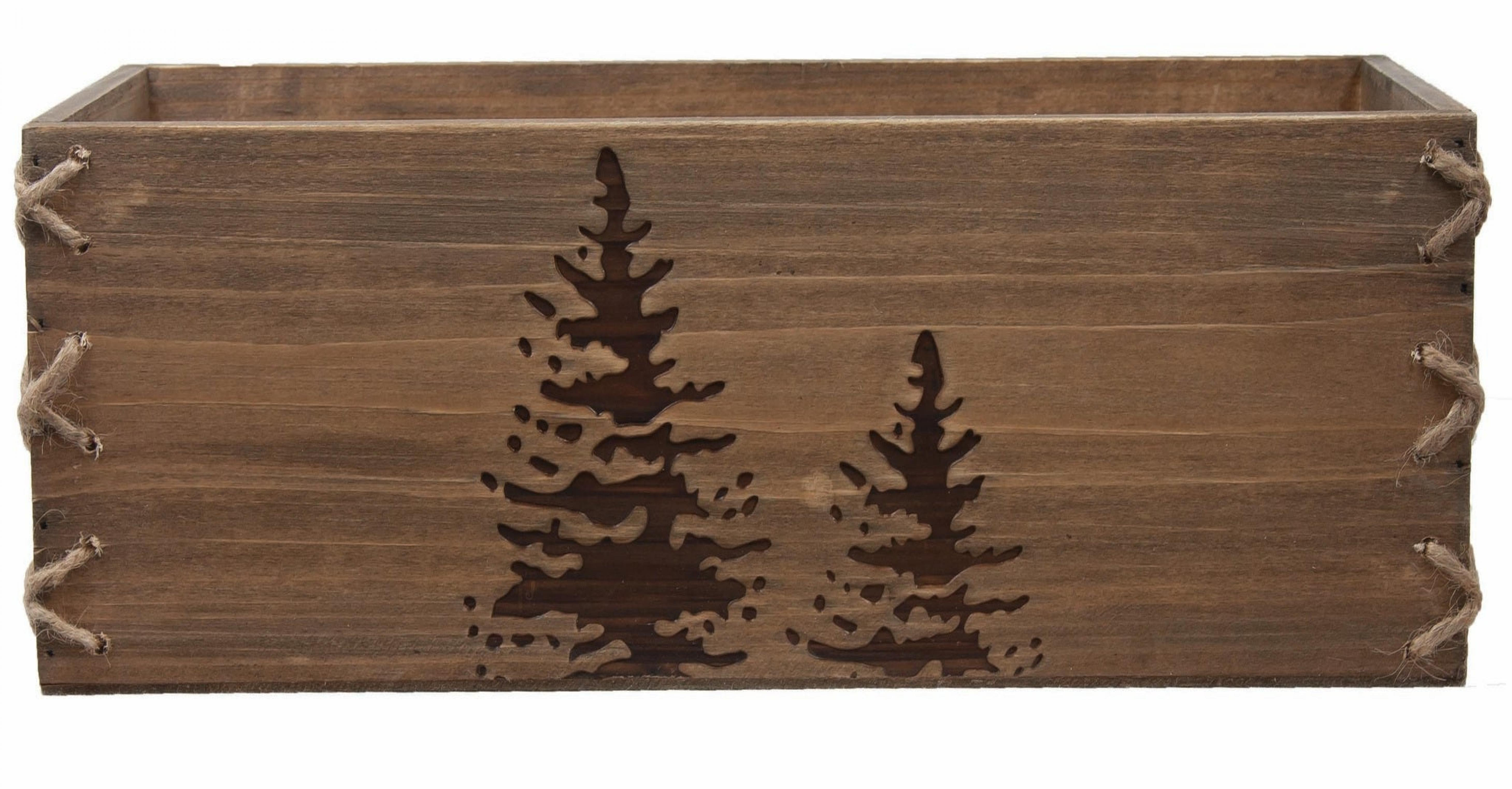 Millwood Pines Fired Tree Design Decorative Box | Wayfair