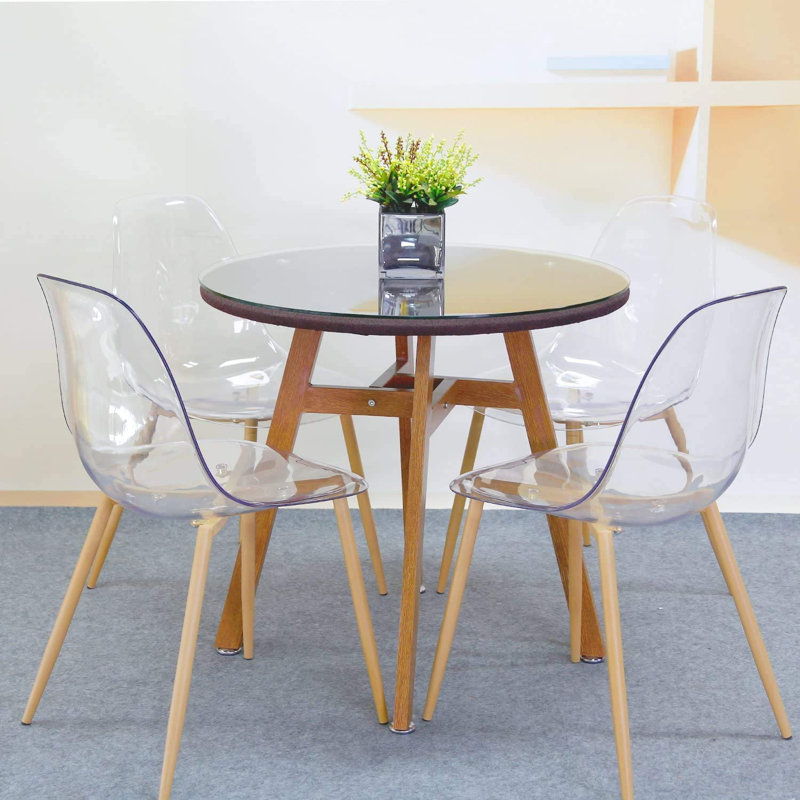 Corrigan Studio® Acrylic Chairs Clear Dining Chairs With Crystal ...