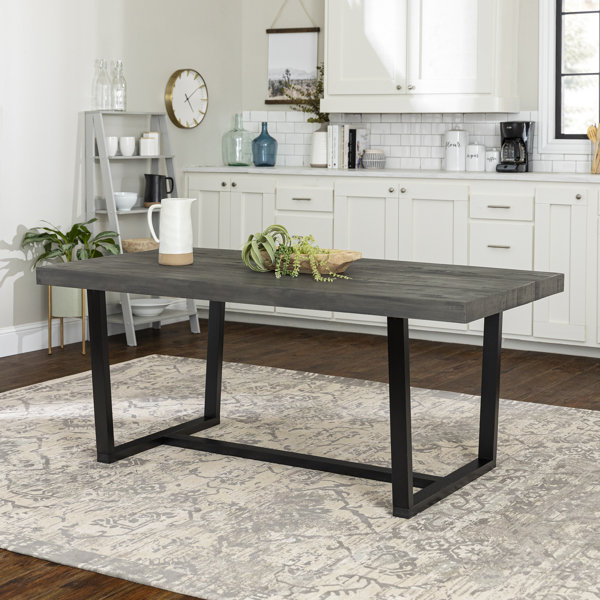 Union Rustic Amarapal Solid Wood Dining Table & Reviews | Wayfair