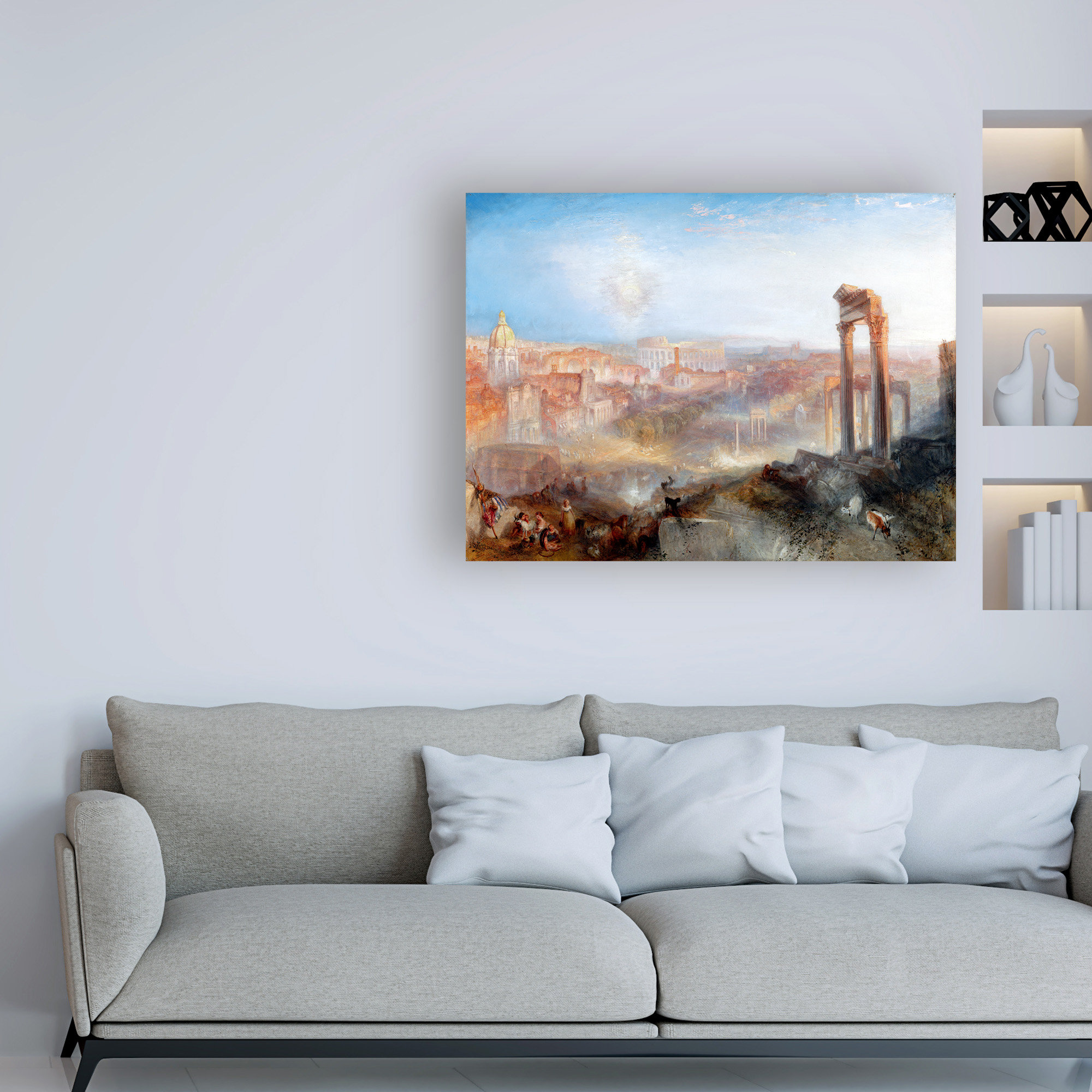 Charlton Home® 'Modern Rome' by Turner - Wrapped Canvas Painting Print ...