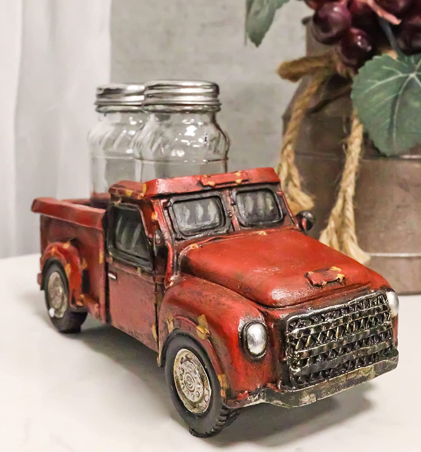 Williston Forge Classic Old Fashioned Country Farmhouse Red Pickup ...