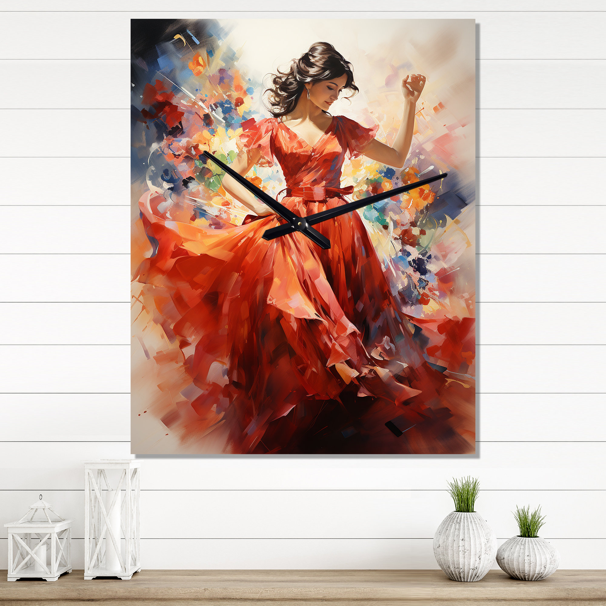 East Urban Home Jerisha Aluminum Wall Clock | Wayfair