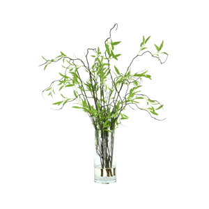 Creative Displays, Inc. Faux Willow Branch Branch in Glass Vase | Perigold