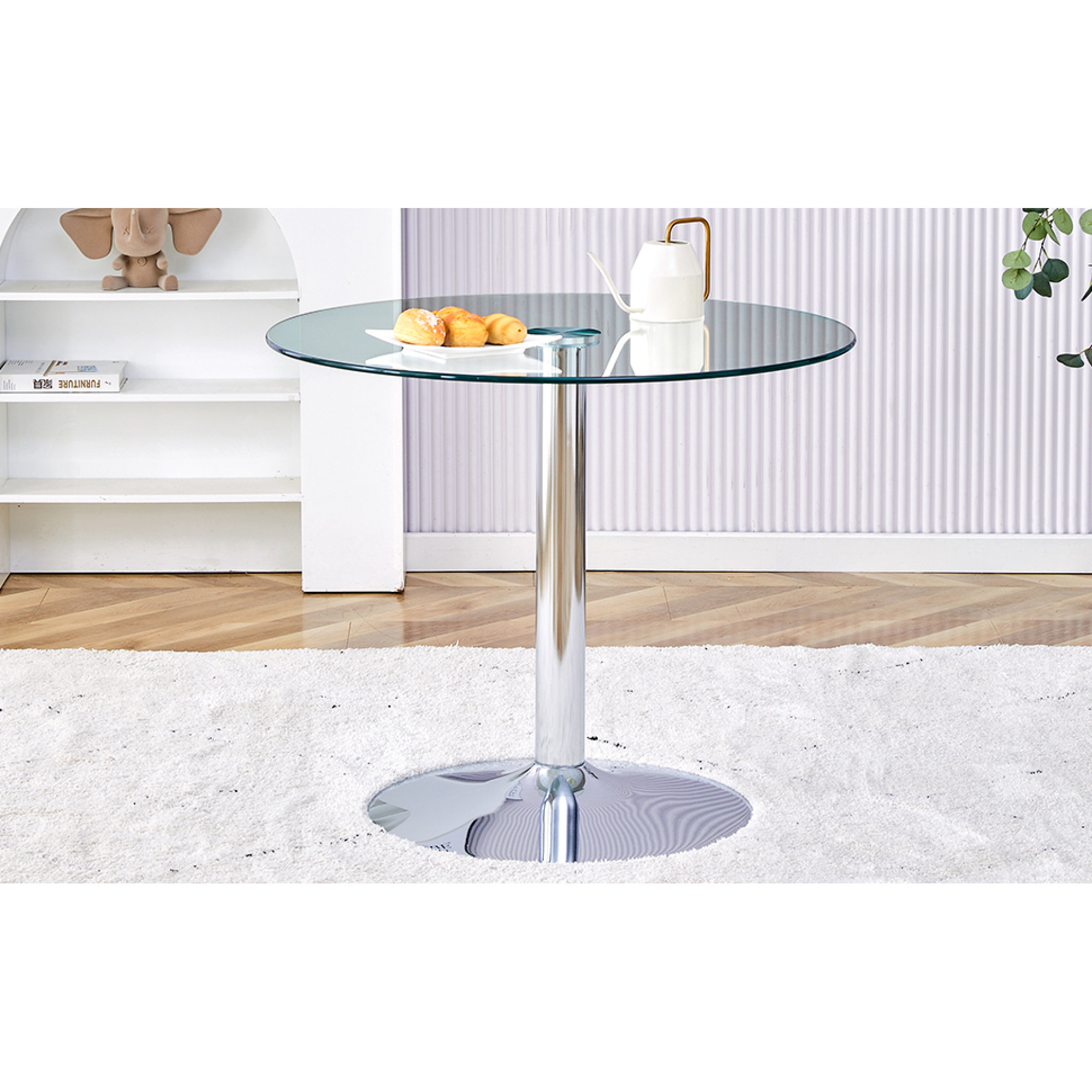 Wrought Studio™ Modern Minimalist Circular Dining Table With 35-inch ...