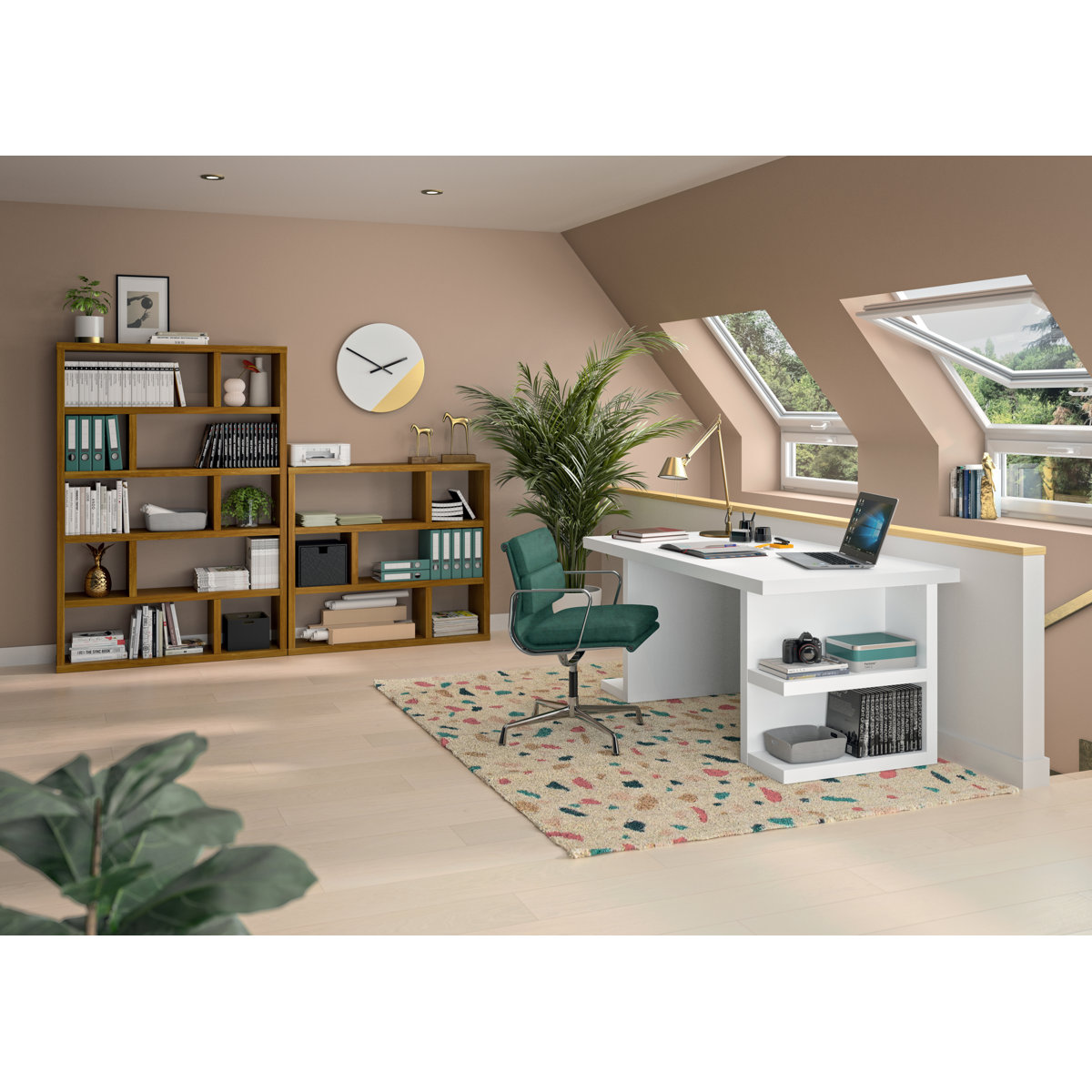 Hykkon Jago High Bookcase & Reviews | Wayfair.co.uk