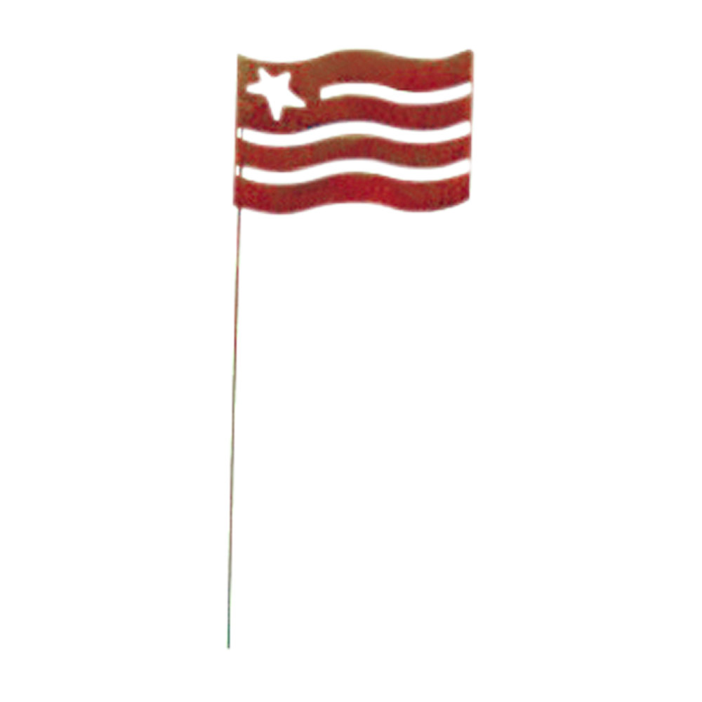 Loon Peak® Tia Flag Rusted Small Garden Stake | Wayfair