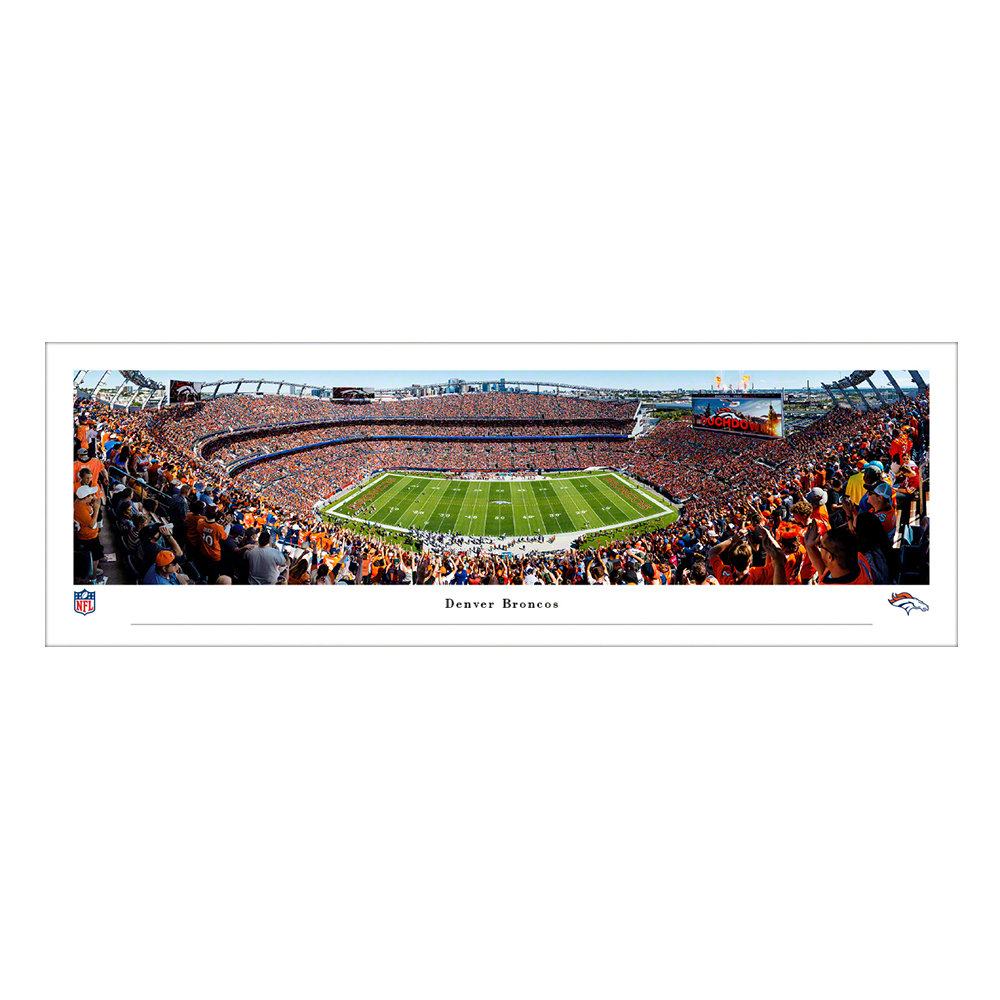 Ebern Designs Denver Broncos Panoramic Print on Paper | Wayfair