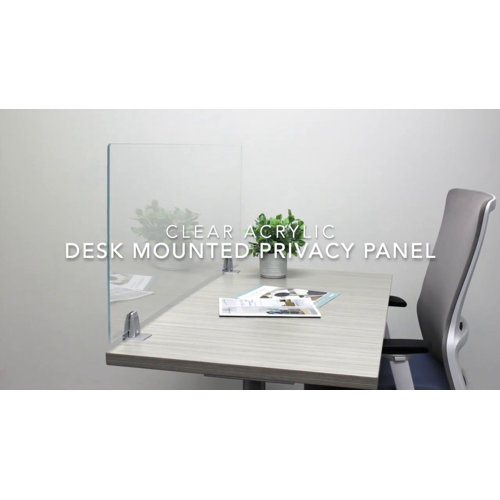 OBEX Acrylic Desk Mounted Privacy Screen & Reviews | Wayfair