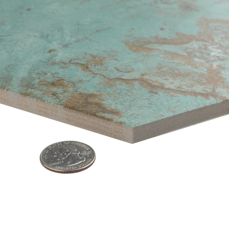 Merola Tile Zinc Hex 10" x 11" Porcelain Wall and Floor Tile | Perigold