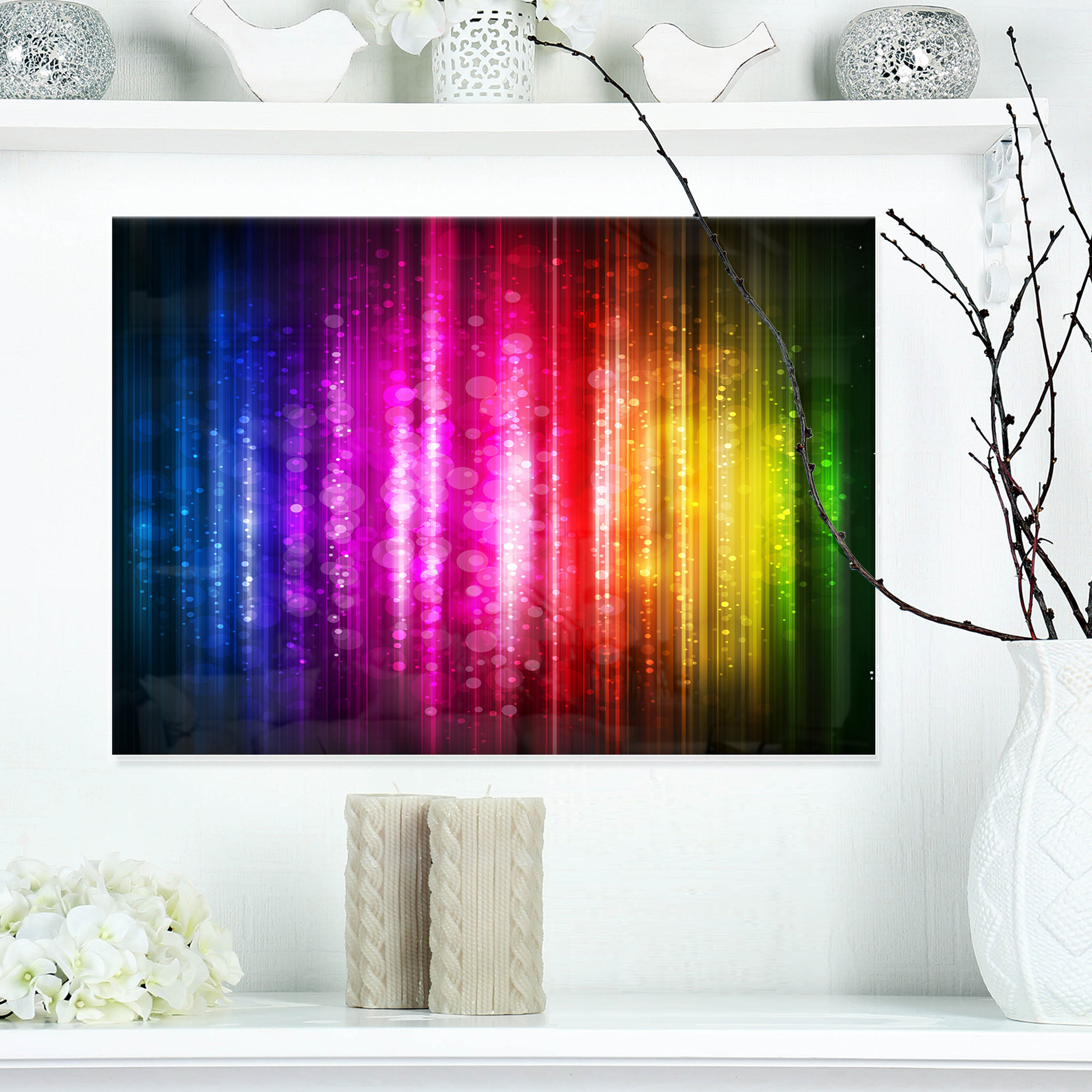 East Urban Home Glowing Background - Unframed Graphic Art Print on ...