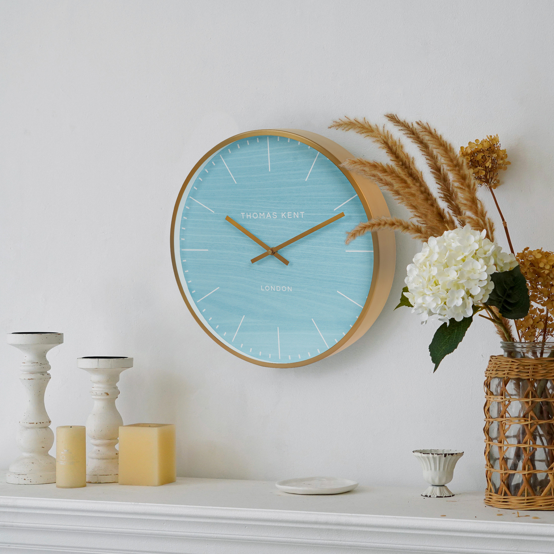 Mike & Melissa Metal Wall Clock | Wayfair