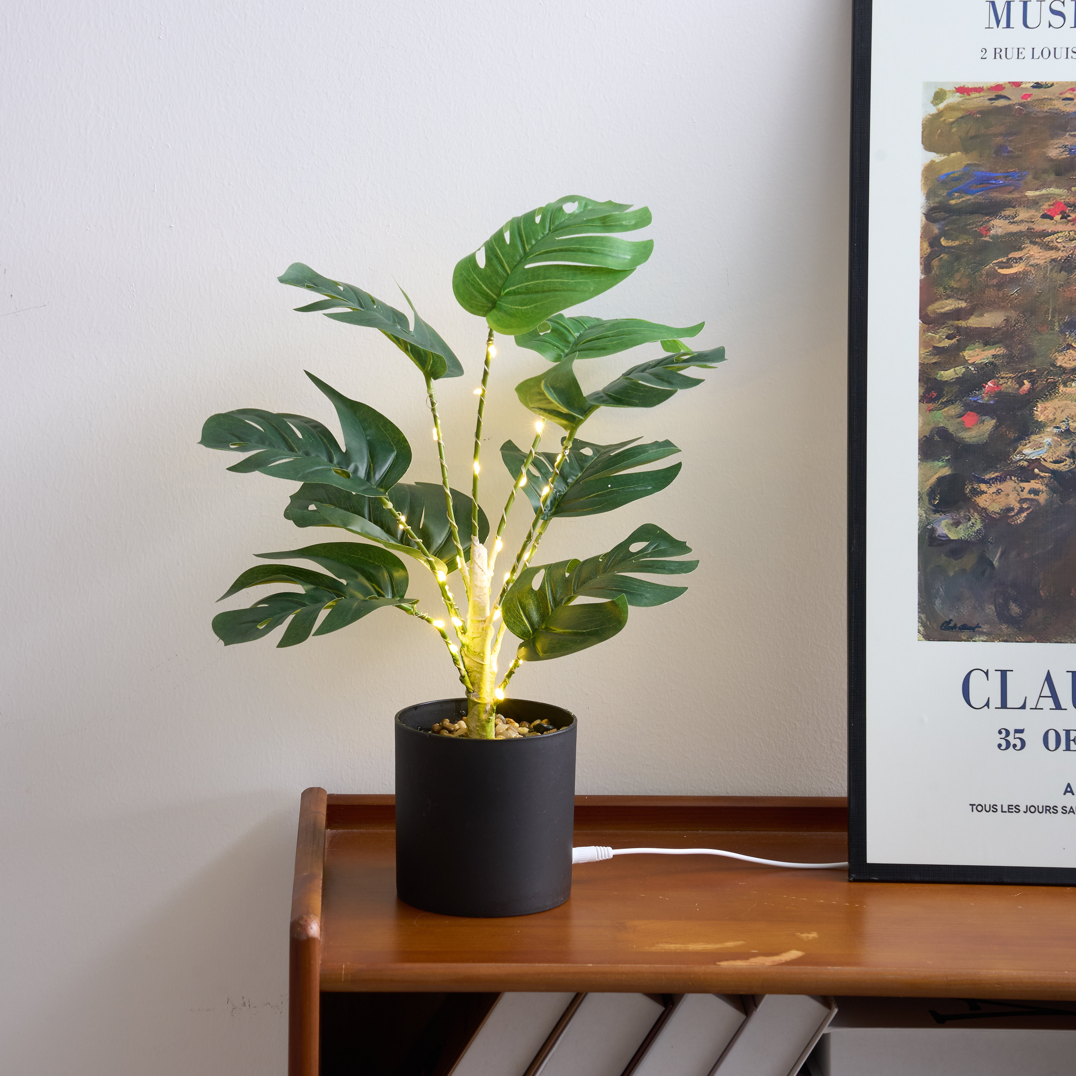 Wrought Studio Lighted Simulation Monstera Gordillo - Wayfair Canada