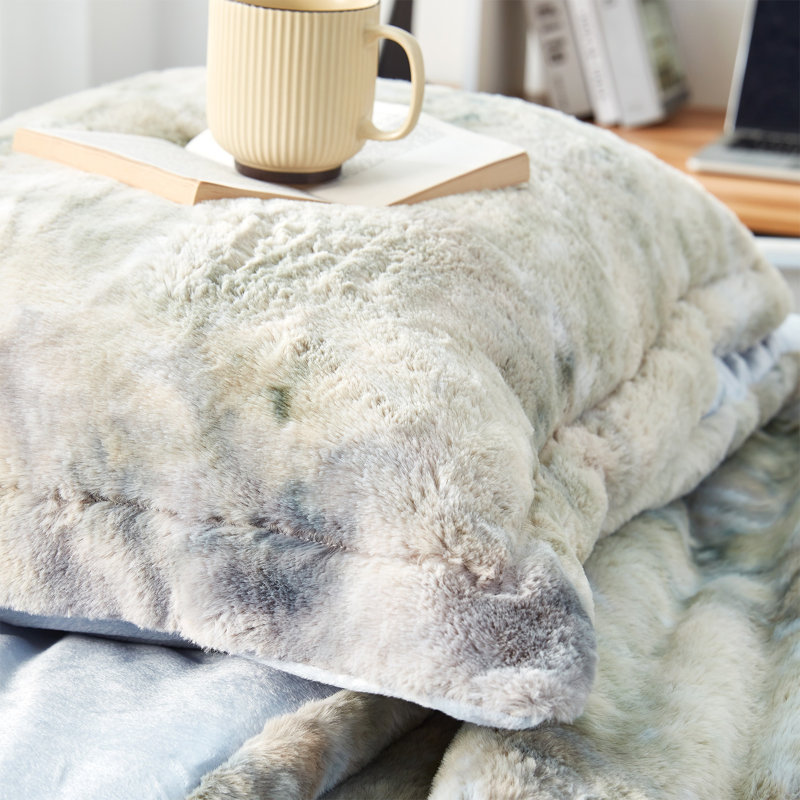 Coma Inducer Lambs Ear Faux Fur Oversized Comforter Set | Wayfair