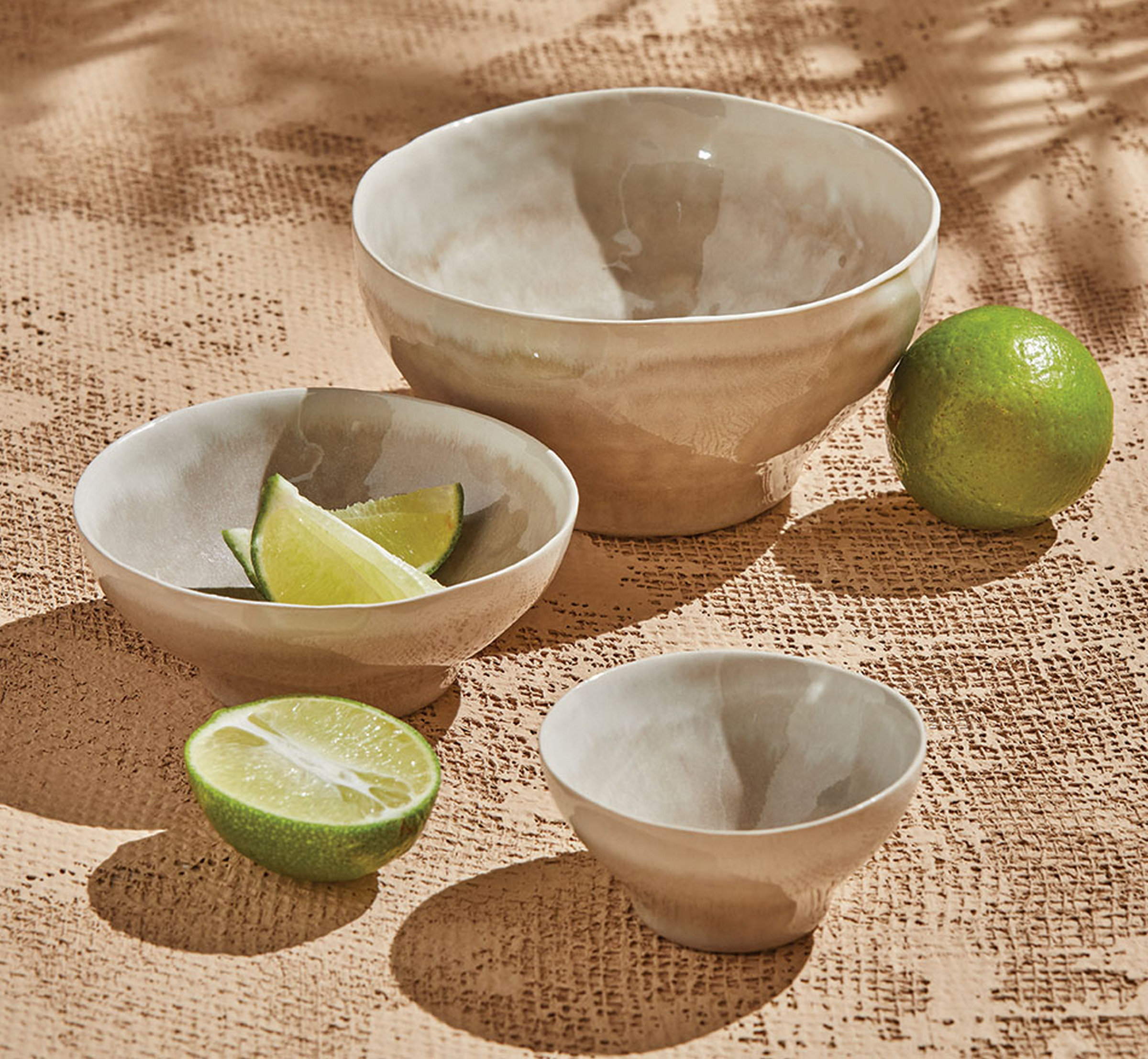 The Holiday Aisle® Cloud Bowl Set Of 3 Sand | Wayfair