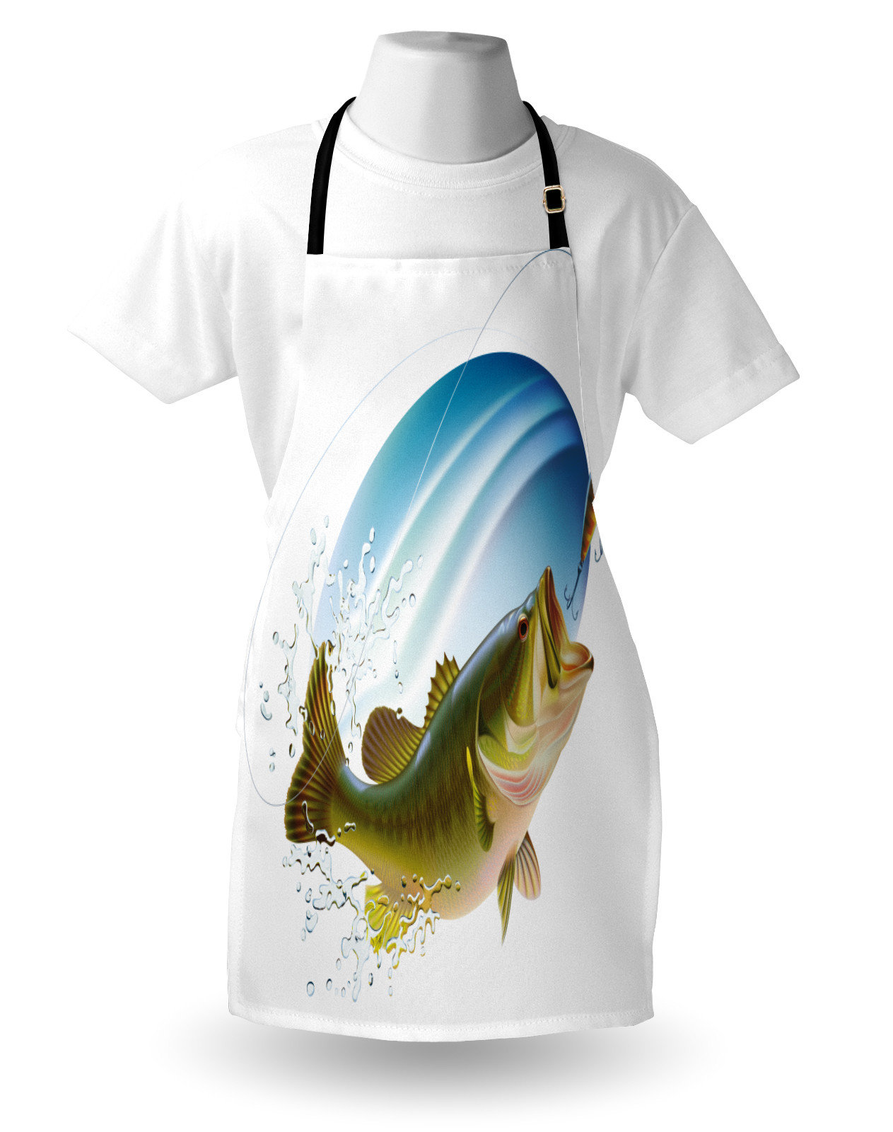 East Urban Home Fish Apron Unisex, Wild Life in Nature Theme, Adult ...