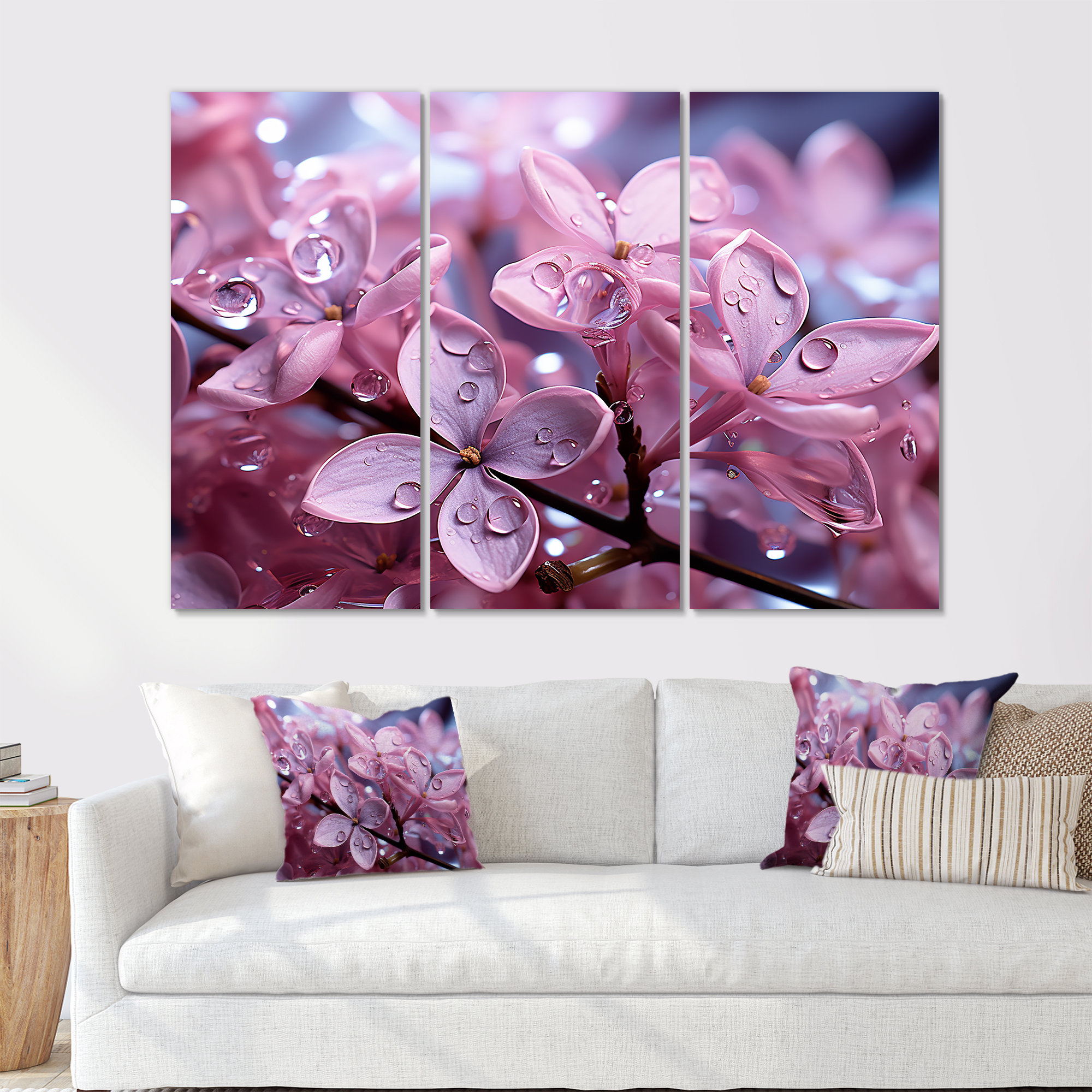 Latitude Run® Crystal Lilacs Radiance - Lilacs Wall Decor Set | Wayfair