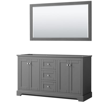 Wyndham Collection Avery 59" Double Bathroom Vanity Base Only | Wayfair