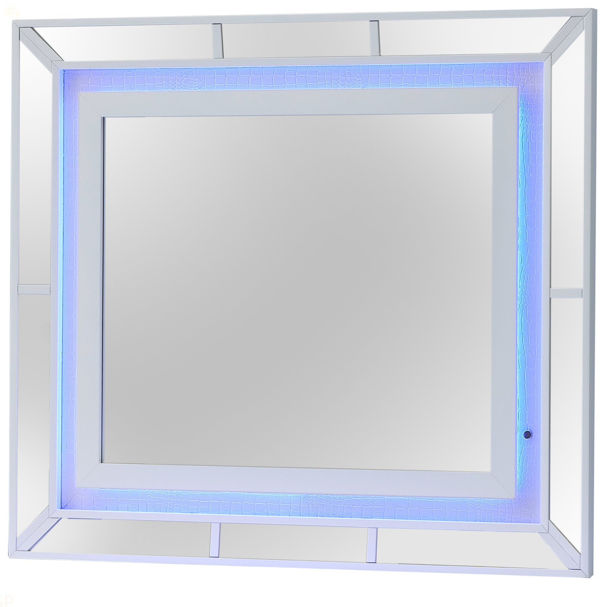 Everly Quinn Hollywood Hills G8180-M Mirror Only White | Wayfair
