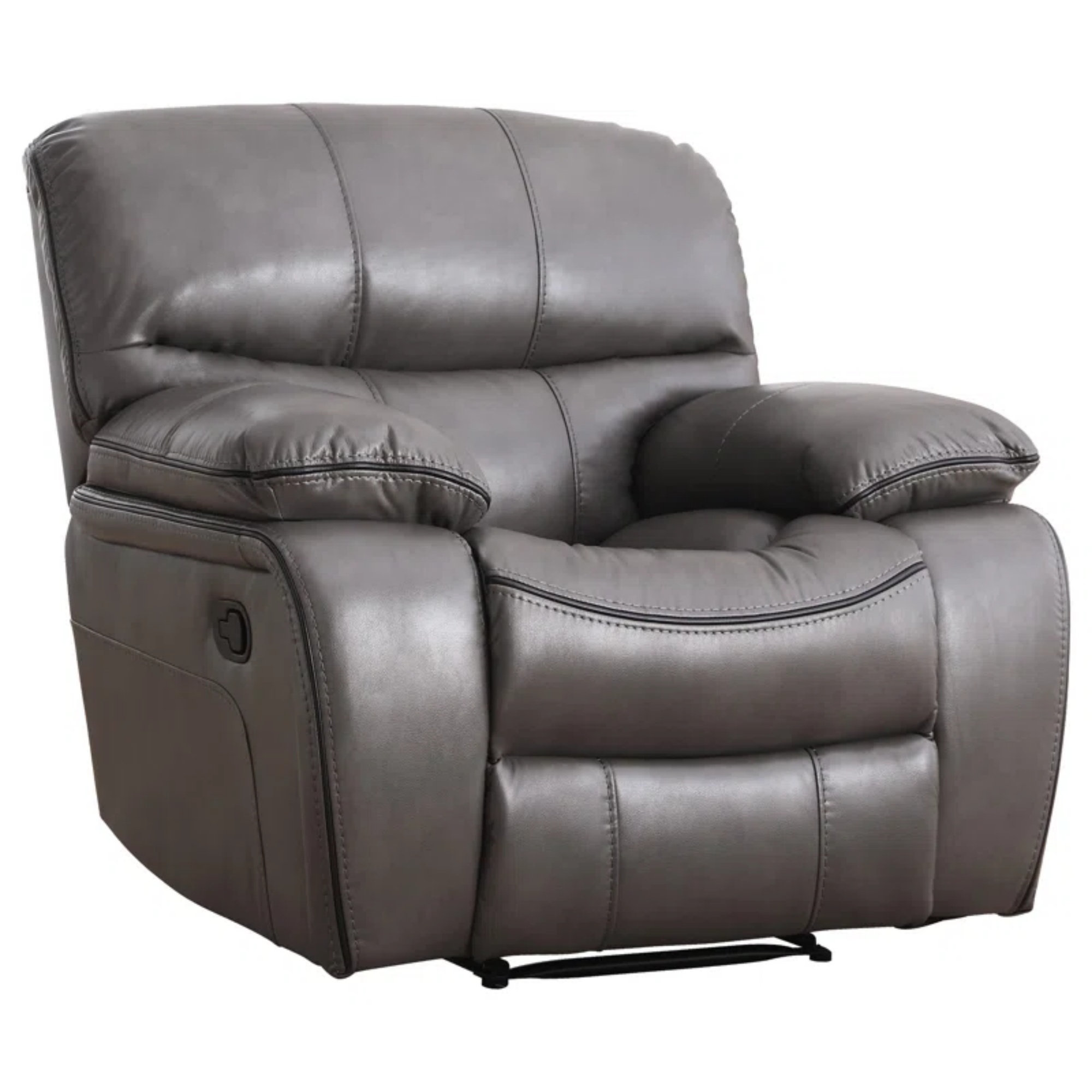 Latitude Run® 41.3"Wide Modern Comfortable Faux Leather Manual Handle ...