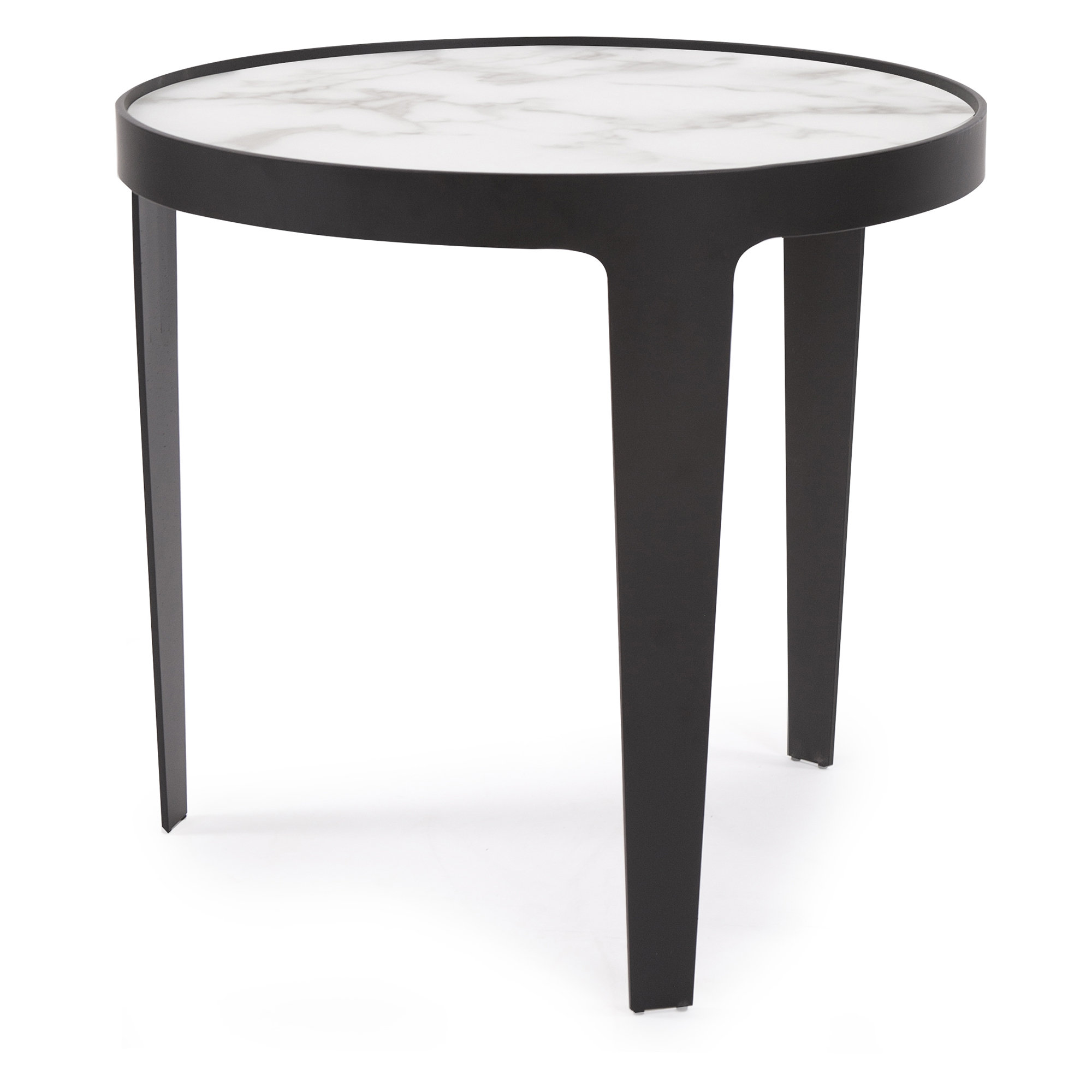 Orren Ellis Beakervale Round Iron Framed Side Table | Wayfair