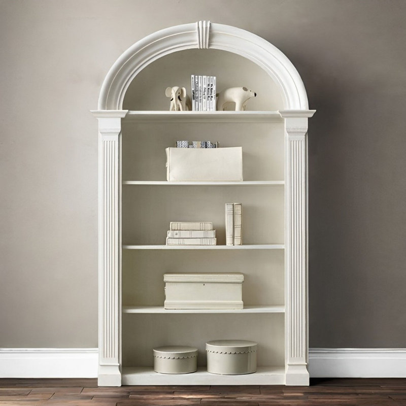NICECABINET Minimalist Style Arch-Shaped 5-Tier Open Bookcase | Wayfair