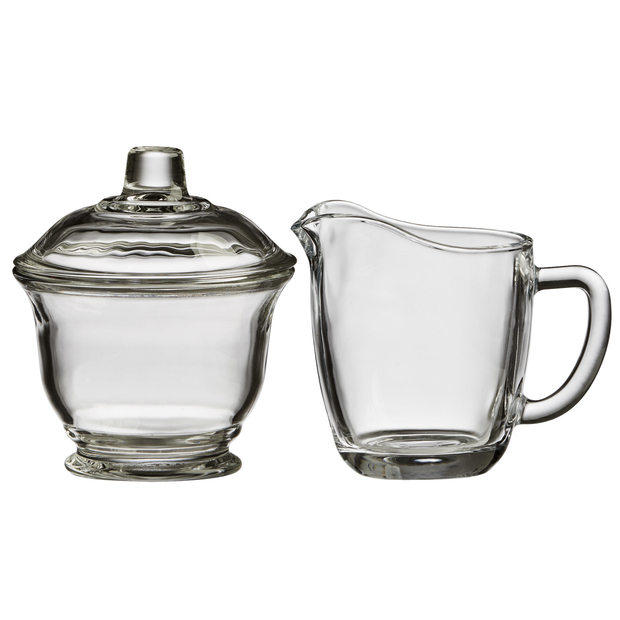 Safdie & Co. Inc. Premium Barista Glass Creamer And Sugar 2-Piece Set ...