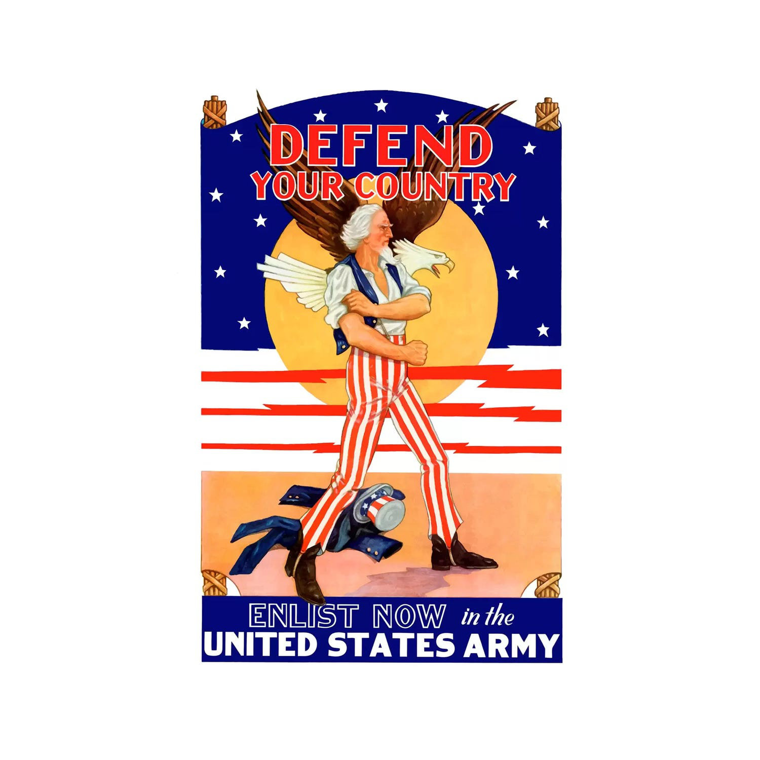 ClassicLiving Uncle Sam - Enlist Now in the United States Army Vintage ...