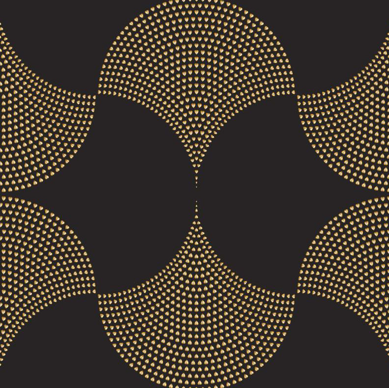 Olivia + Poppy Art Deco 27' L x 25" W Abstract Peel and Stick Wallpaper ...