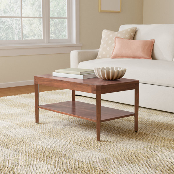 Birch Lane™ Ardentown Solid Wood Frame Coffee Table with Storage ...