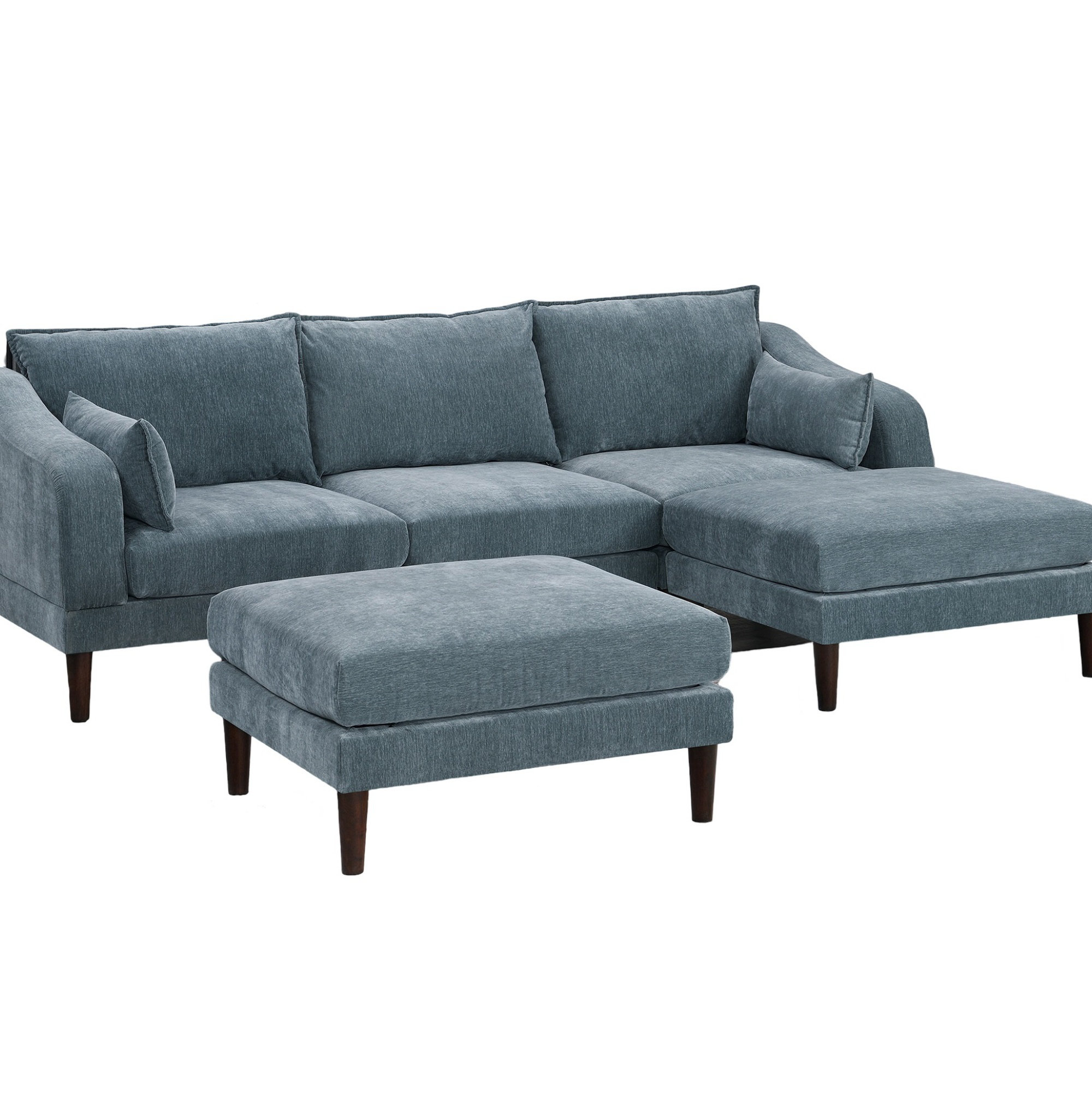 Latitude Run® Contemporary 5Pcs Modular Sectional Set One Arm Chairs ...