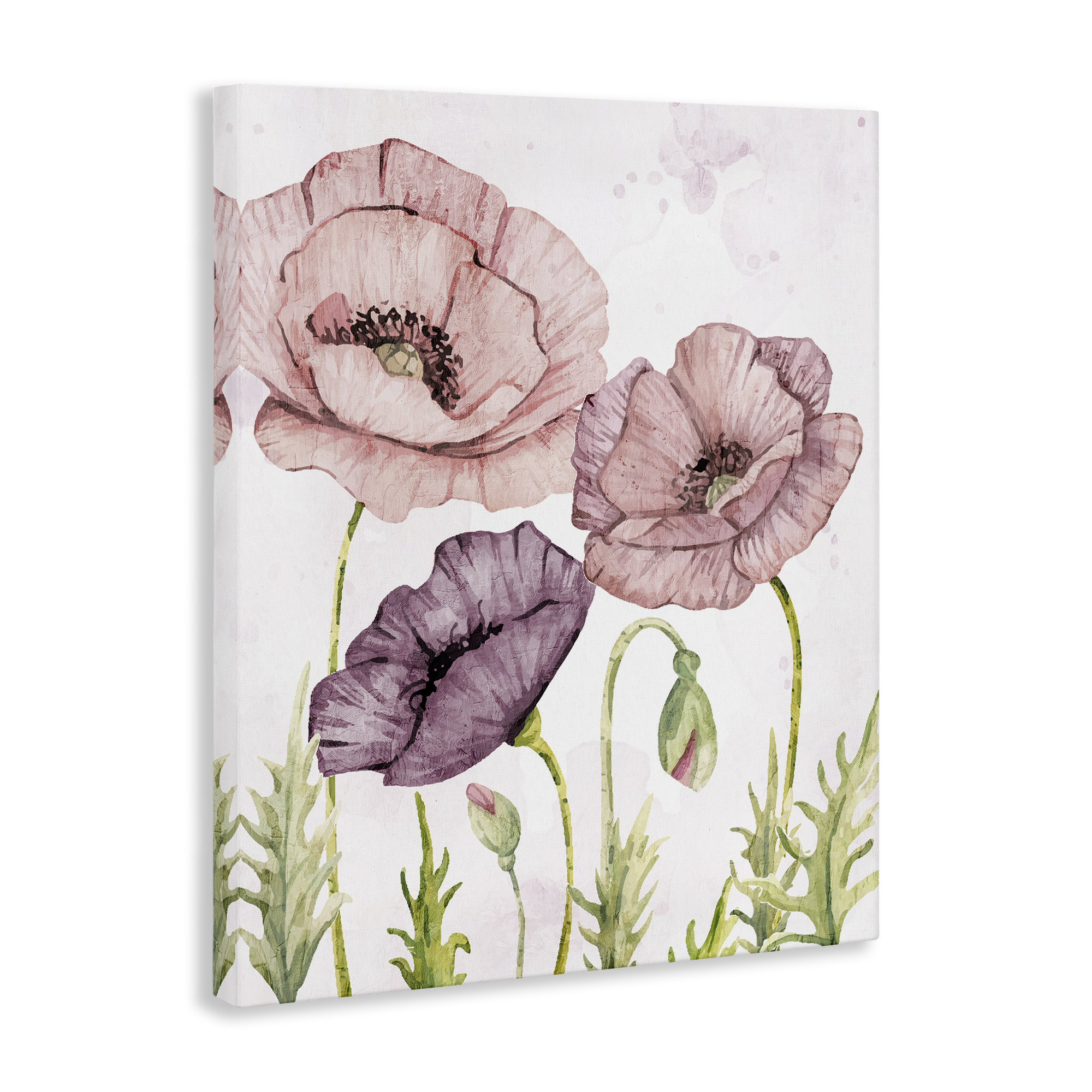 Winston Porter Soft Pastel Poppy Garden Canvas Wall Art by Kim Allen ...