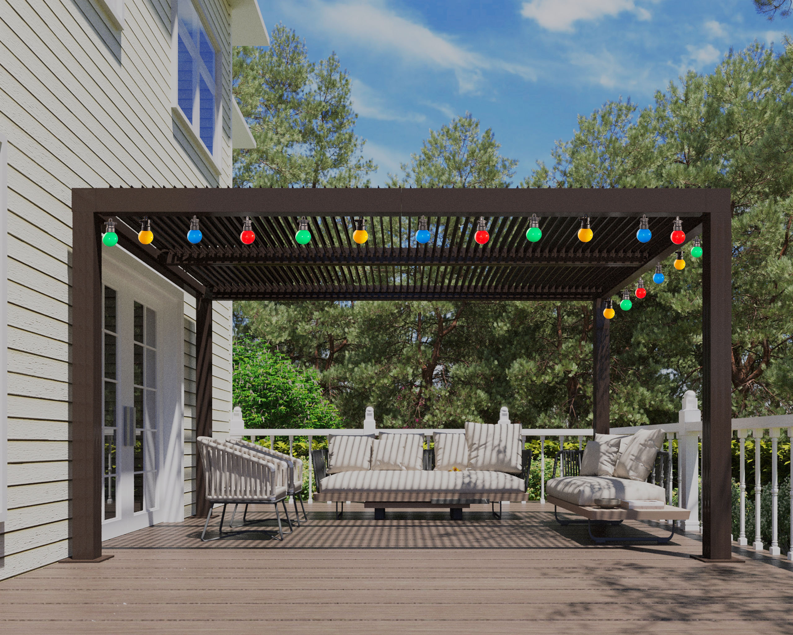 Purple Leaf 14 Ft. W x 11 Ft. D Aluminum Pergola - Wayfair Canada