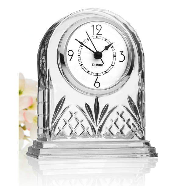 Godinger Silver Art Co Dublin Crystal Desk Clock & Reviews | Wayfair