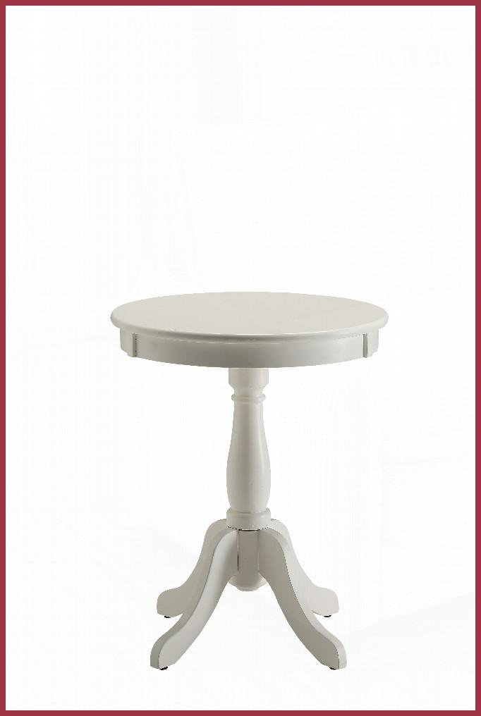 Ophelia & Co. White Transitional Coffee Table with Round Pedestal Base ...