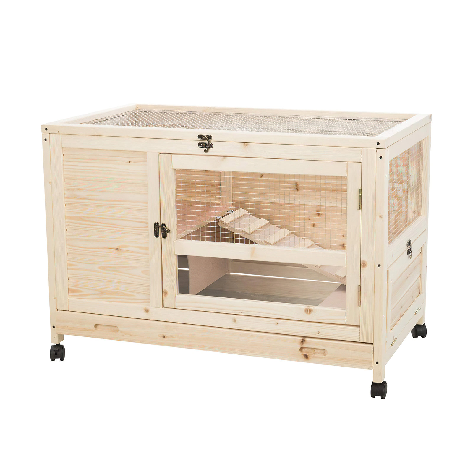 TRIXIE natura Indoor Rabbit Hutch, Pet House for Rabbits & Guinea Pigs ...