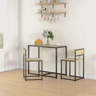 17 Stories 3-Piece Industrial Dining Table Set for 2 Person, Kitchen ...