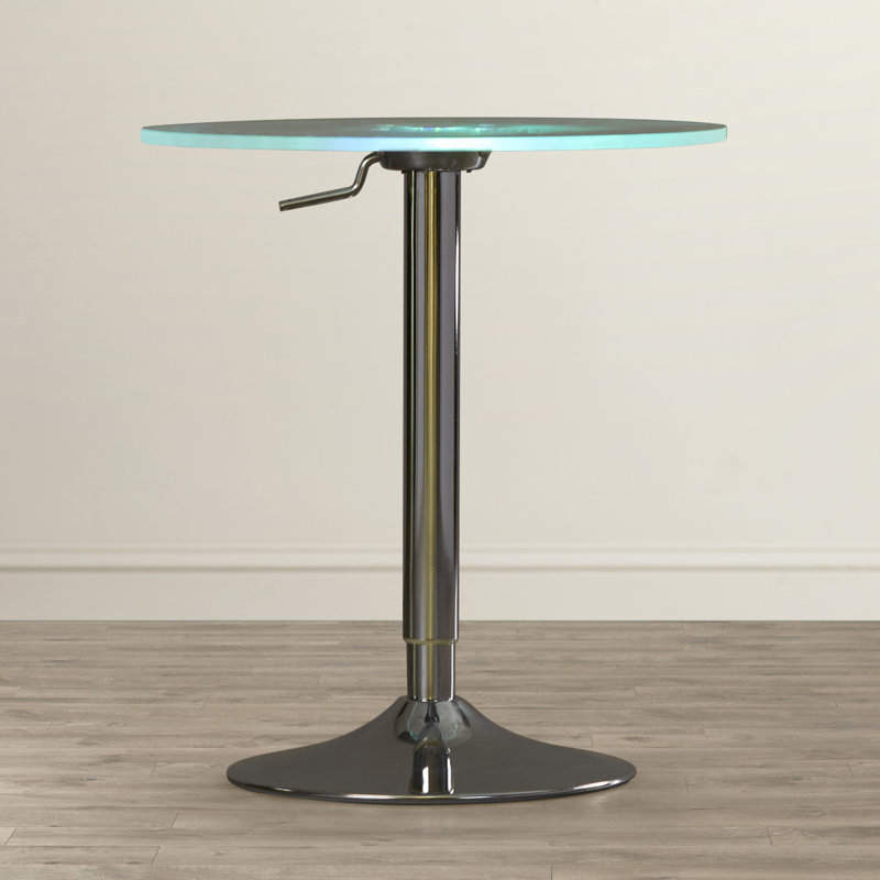 Latitude Run® Blaisdell Round Metal Base Dining Table & Reviews | Wayfair