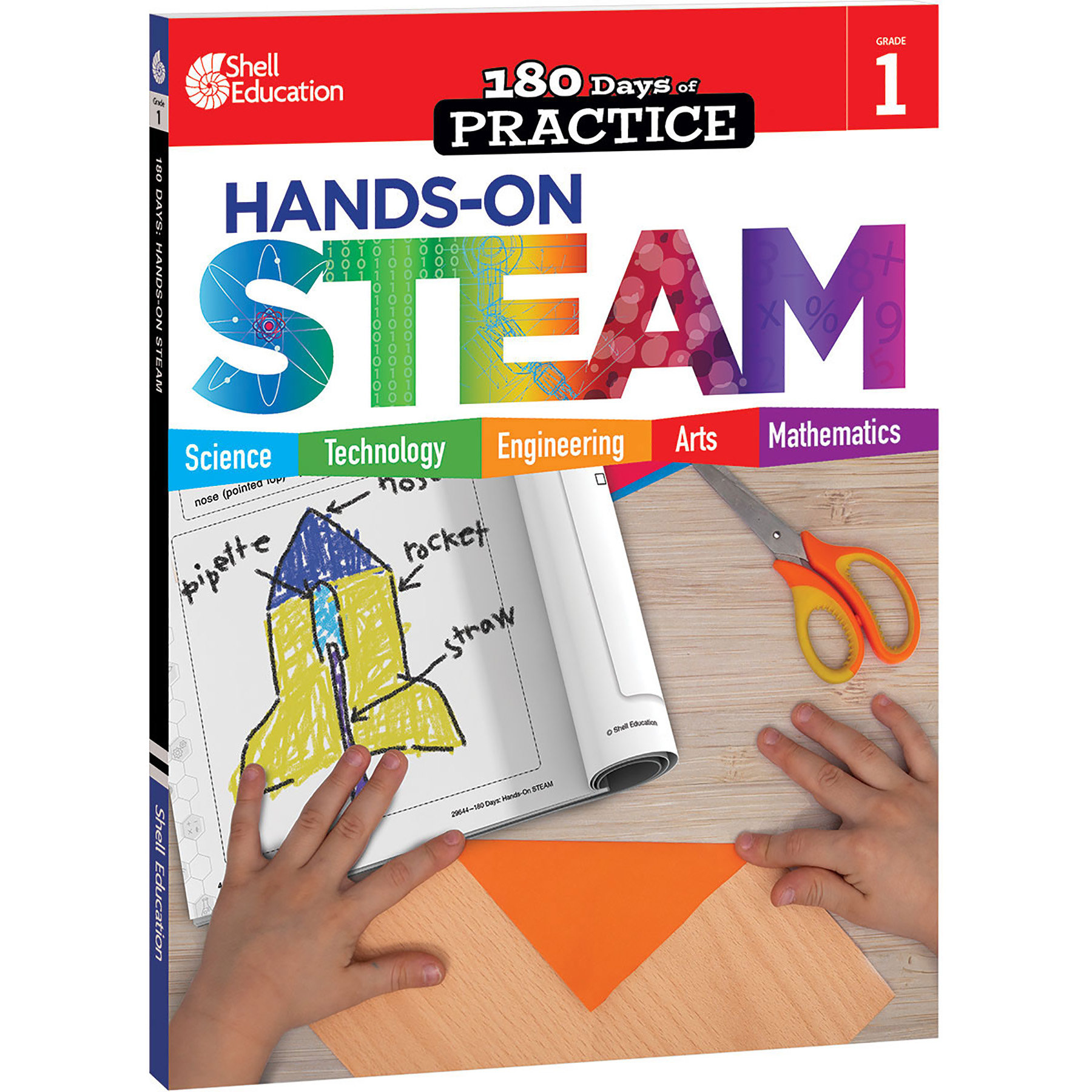 Shell Education Shell 180 Days: Hands-On STEAM, Grade 1 | Wayfair