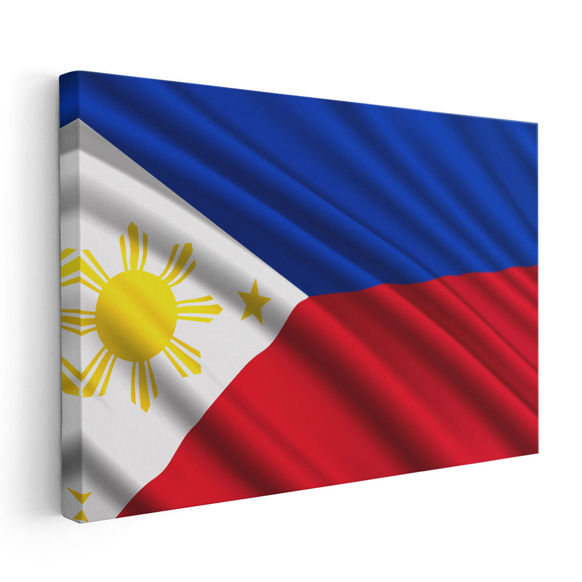 Ebern Designs Philippines Flag Waving - Canvas Print Wall Art | Wayfair