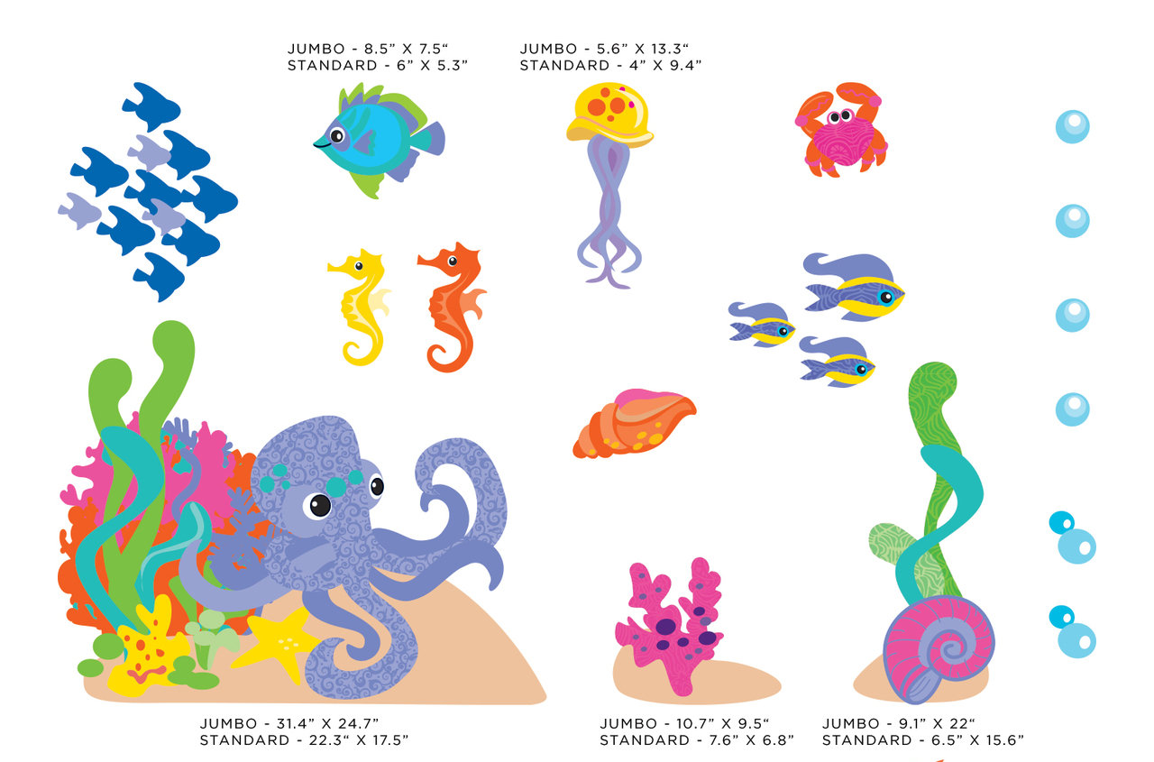 Zoomie Kids Schaffer Ocean Wall Sticker | Wayfair
