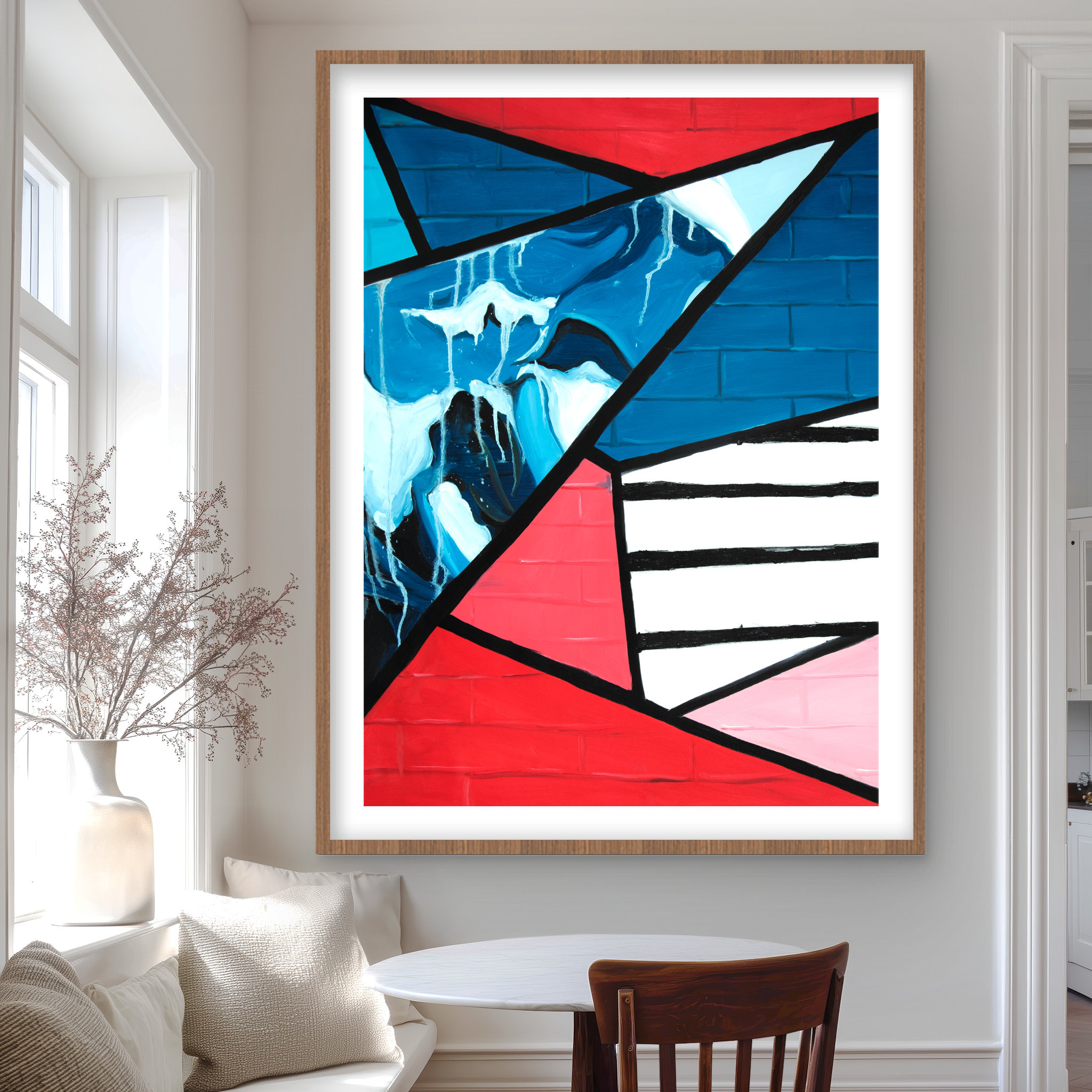 Lark Manor™ Diagonal Unity - Framed Matted Print for Bedroom Decor ...
