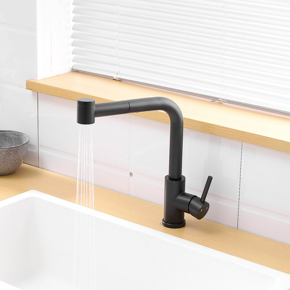 junzc Sink Faucet, Kitchen Faucets With Pull Out Sprayer, Bathroom Sink ...