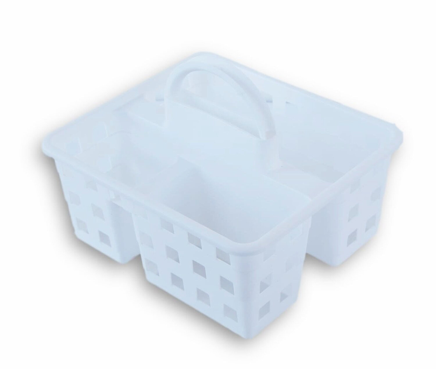 Ivy Bronx Compact Utility Shower Caddy Tote - White Essentials ...